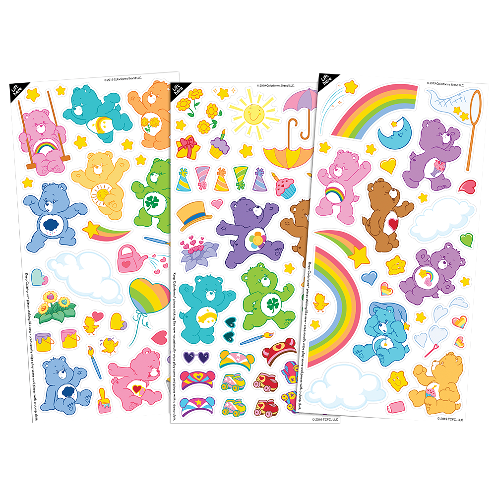 Care Bear Color Chart – Care Bear Cartoon Names – QPZO