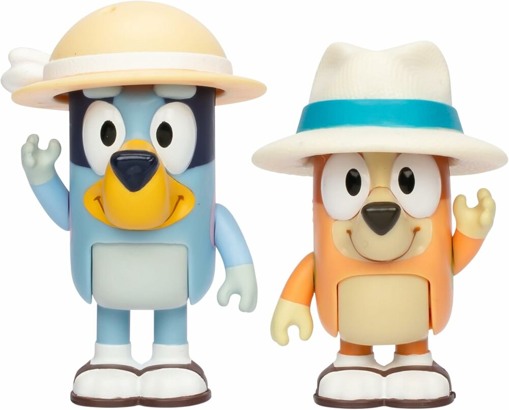 Bluey Figures Two Pack - On Holiday - Building Blocks