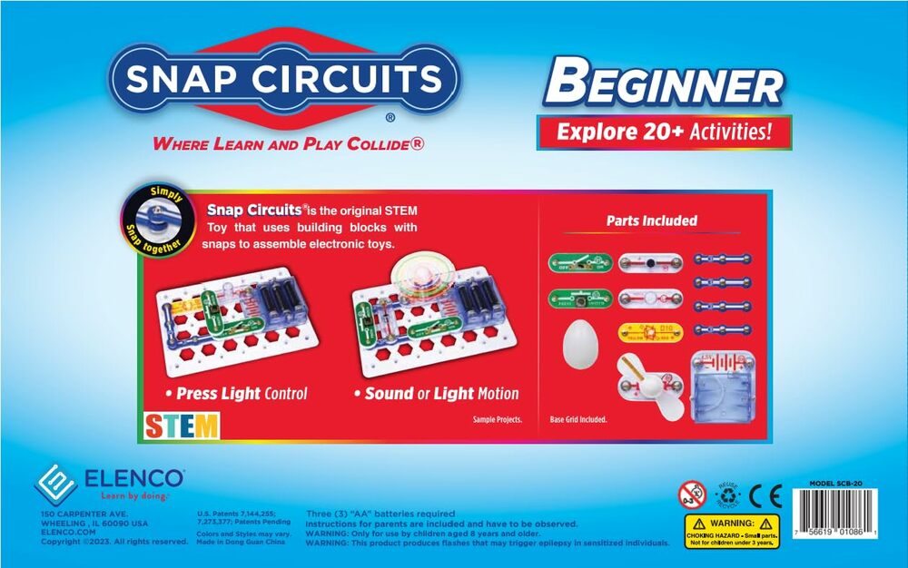 Snap Circuits Beginner Electronics Exploration Kit - Building Blocks