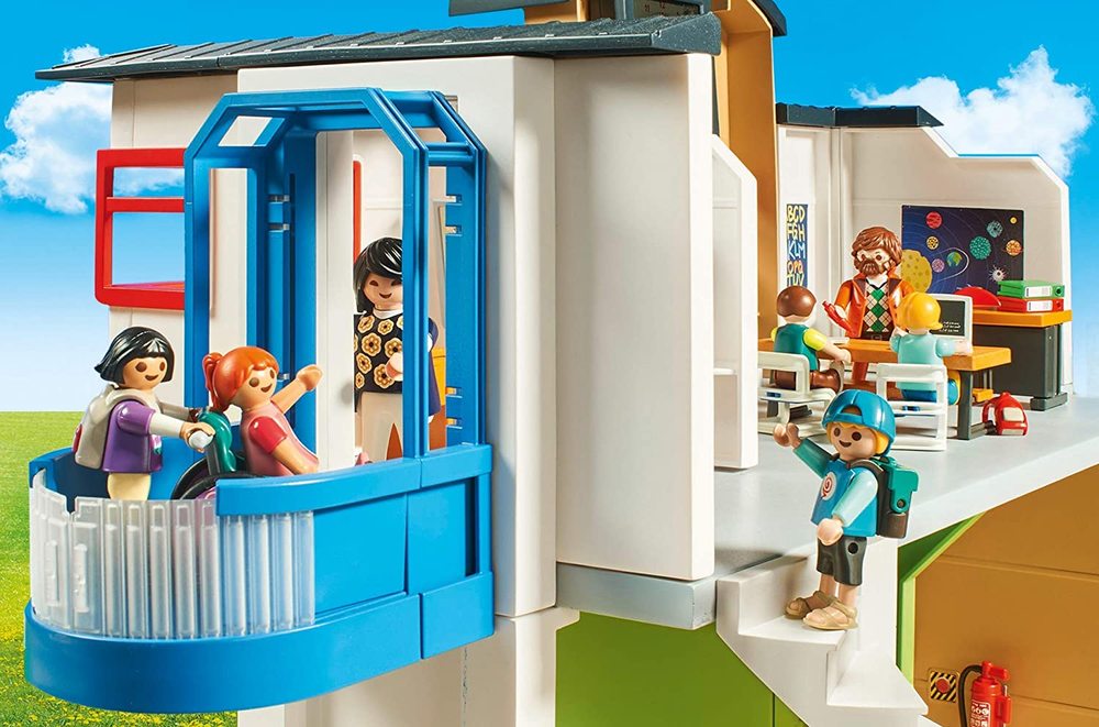 Playmobil Furnished School Building - Building Blocks