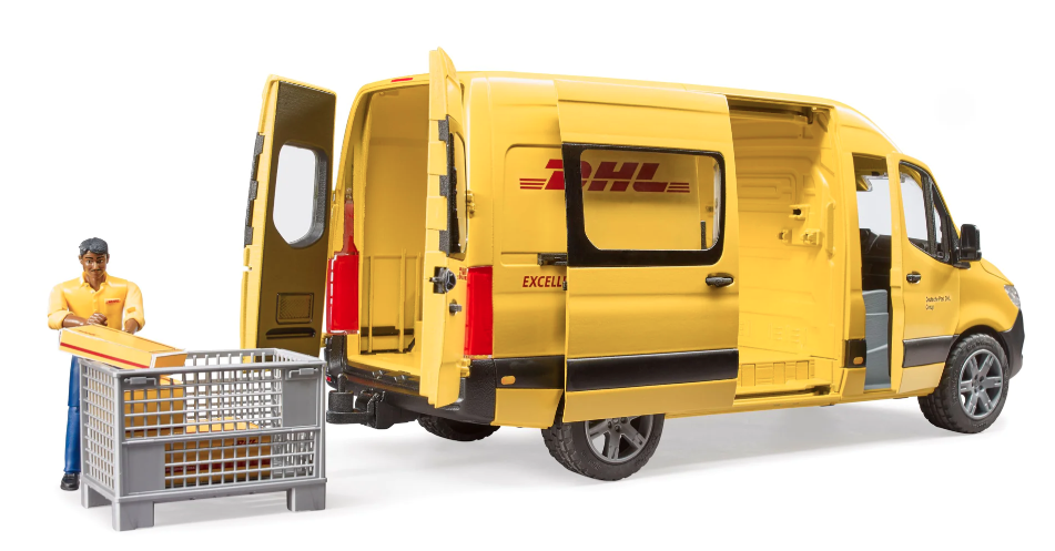 MB Sprinter DHL truck w driver - Building Blocks