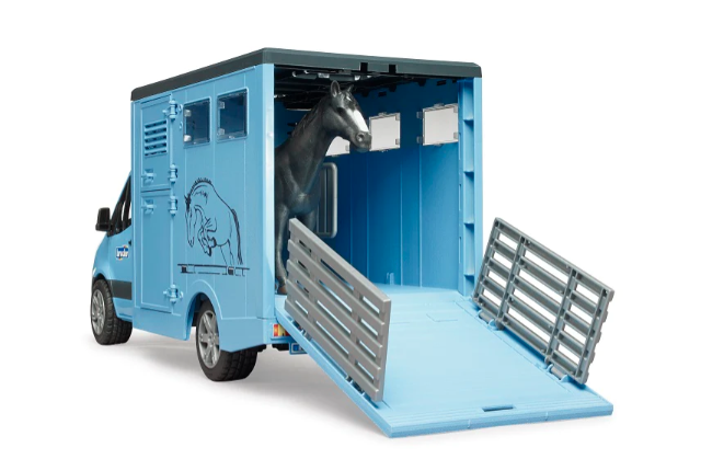 MB Sprinter animal transporter incl. 1 horse - Building Blocks