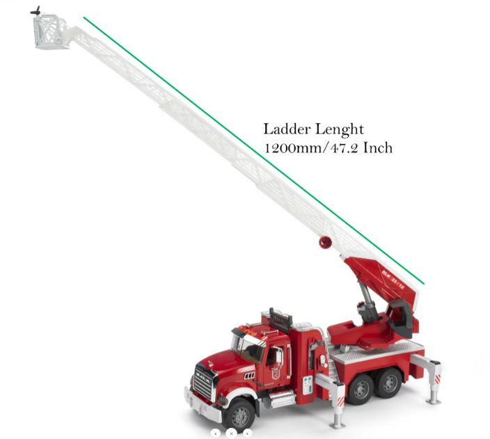 Bruder 2821 MACK Granite Fire engine with Water pump - Building Blocks