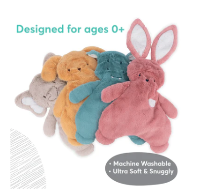 Oh So Snuggly Hippo Lovey, 14 in - Gund Plush - Building Blocks
