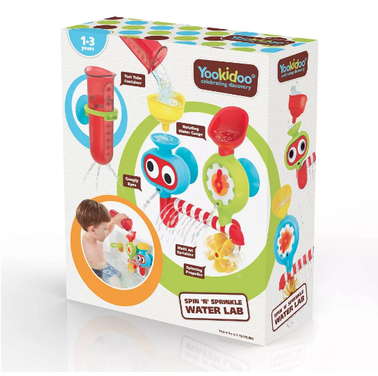 Yookidoo Spin 'N' Sprinkle Water Lab Ages 1 - 3 - Building Blocks