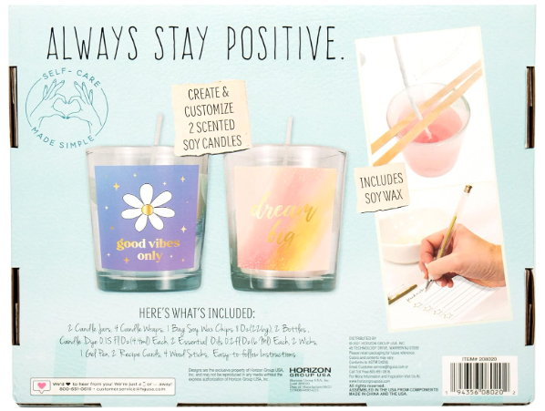 DIY Positivity Candles - Building Blocks