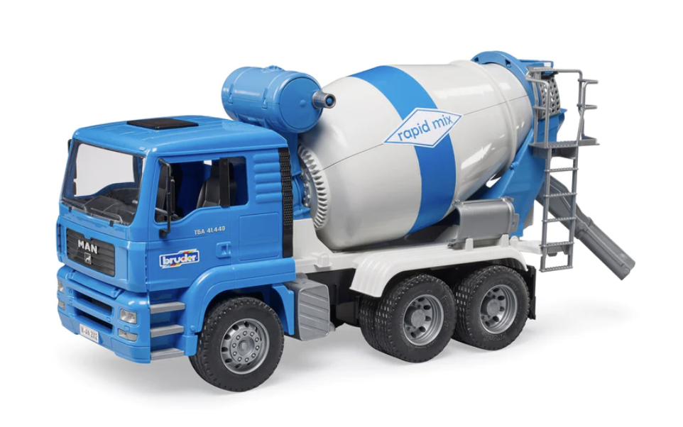 Bruder 2738 MAN Cement Mixer Ages 3+ - Building Blocks