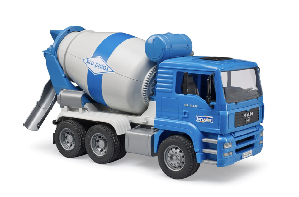 Bruder 2738 MAN Cement Mixer Ages 3+ - Building Blocks