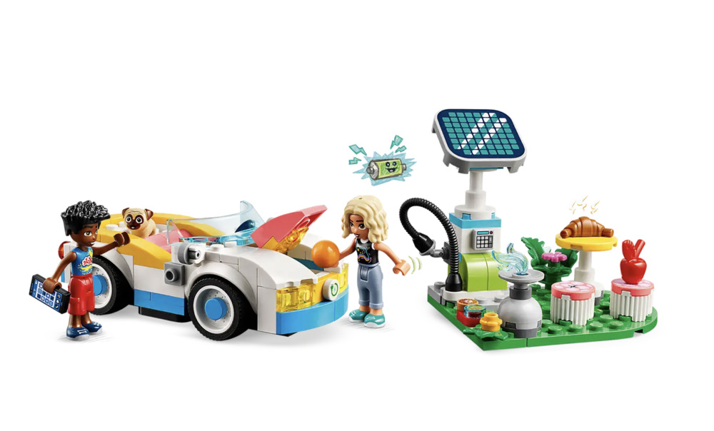LEGO Electric Car and Charger - Building Blocks